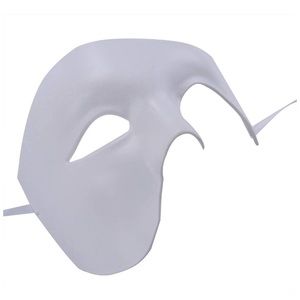 Accessories | Phantom Of The Opera Half Man Face White Mask Nwt | Poshmark